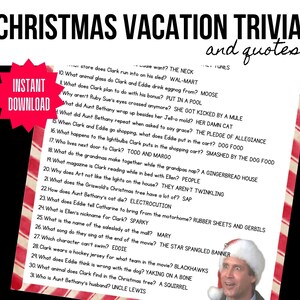 Christmas Vacation Trivia, Christmas Vacation Quotes, Christmas Game ...