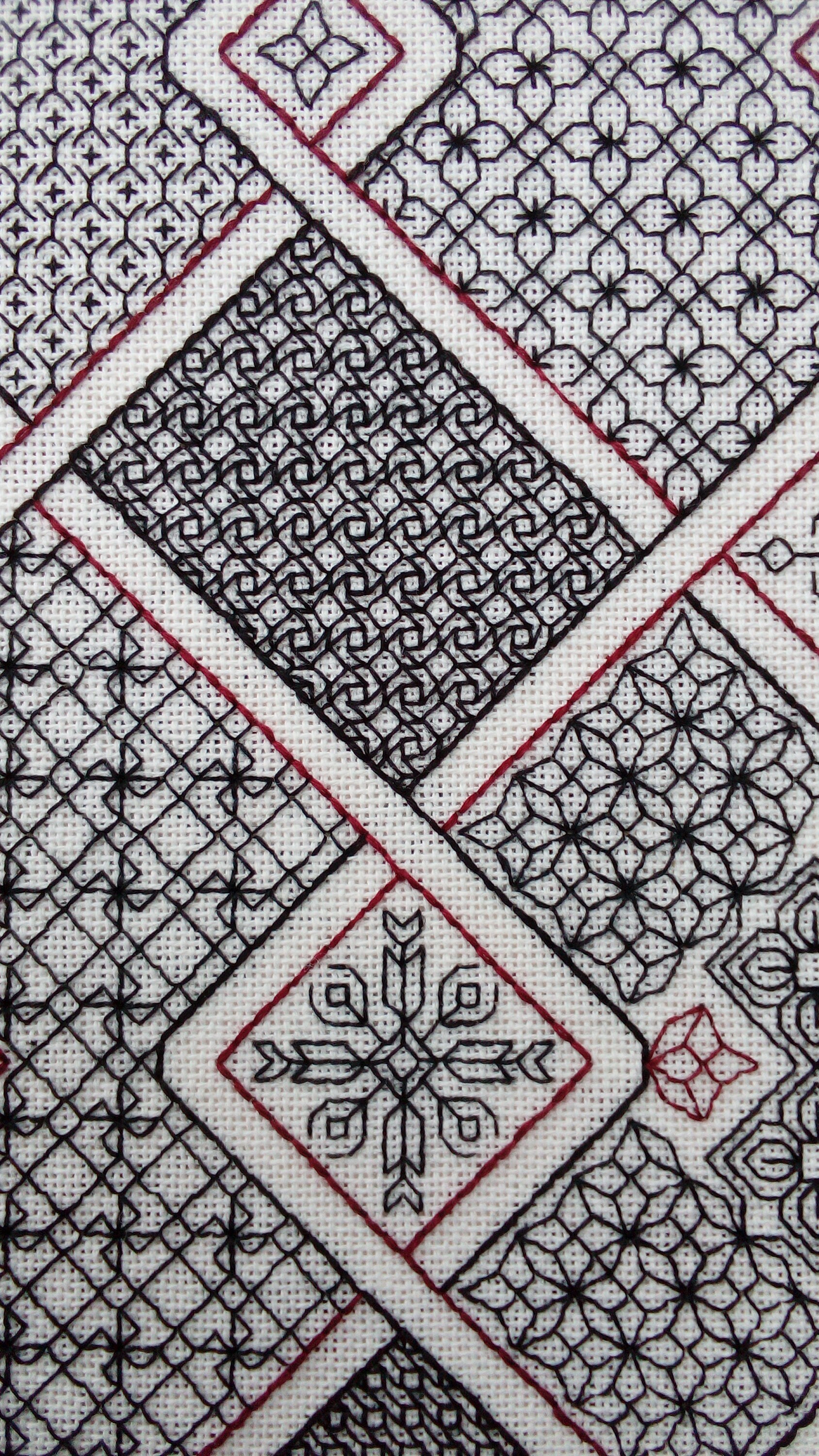 Celtic Blackwork Sampler Pattern | Etsy