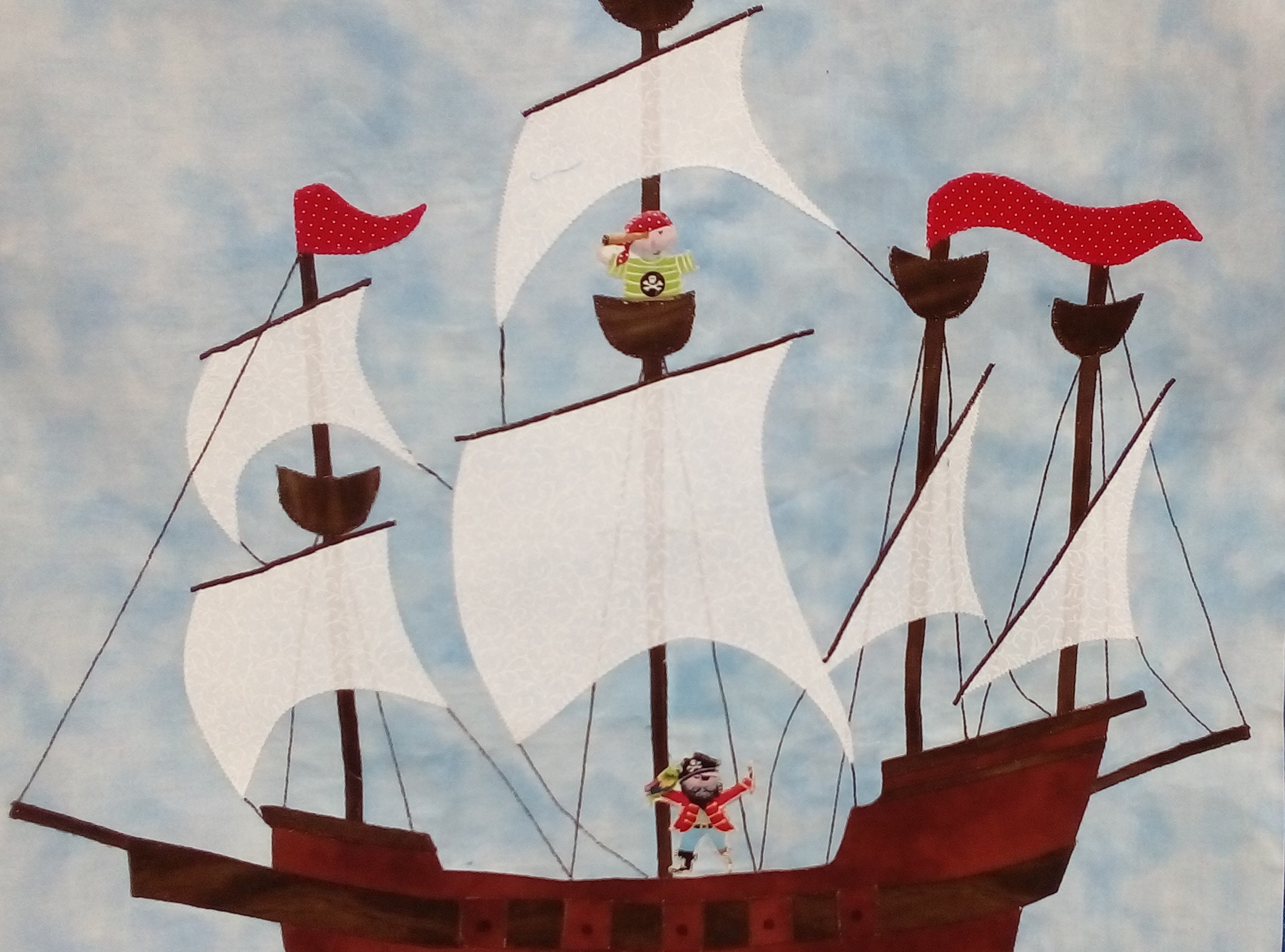 Pirate Ship Quilt Step-by-step PDF Pattern - Etsy