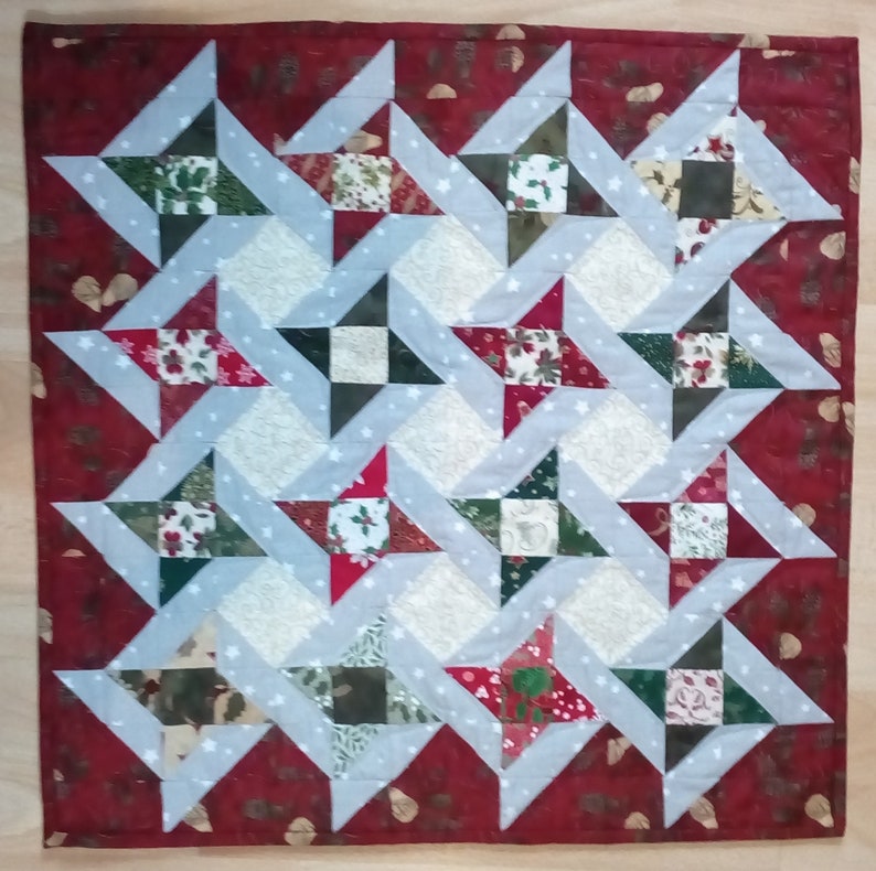 Interlocking Scrappy Star Quilt - Etsy