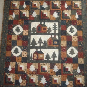 Cabin in the Woods Quilt Pattern - Etsy