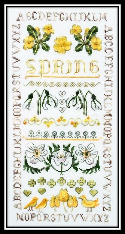 Spring Sampler Cross Stitch - Etsy