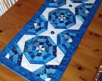 Wavy Table Runner Tutorial 10 Degree Table Runner PDF - Etsy