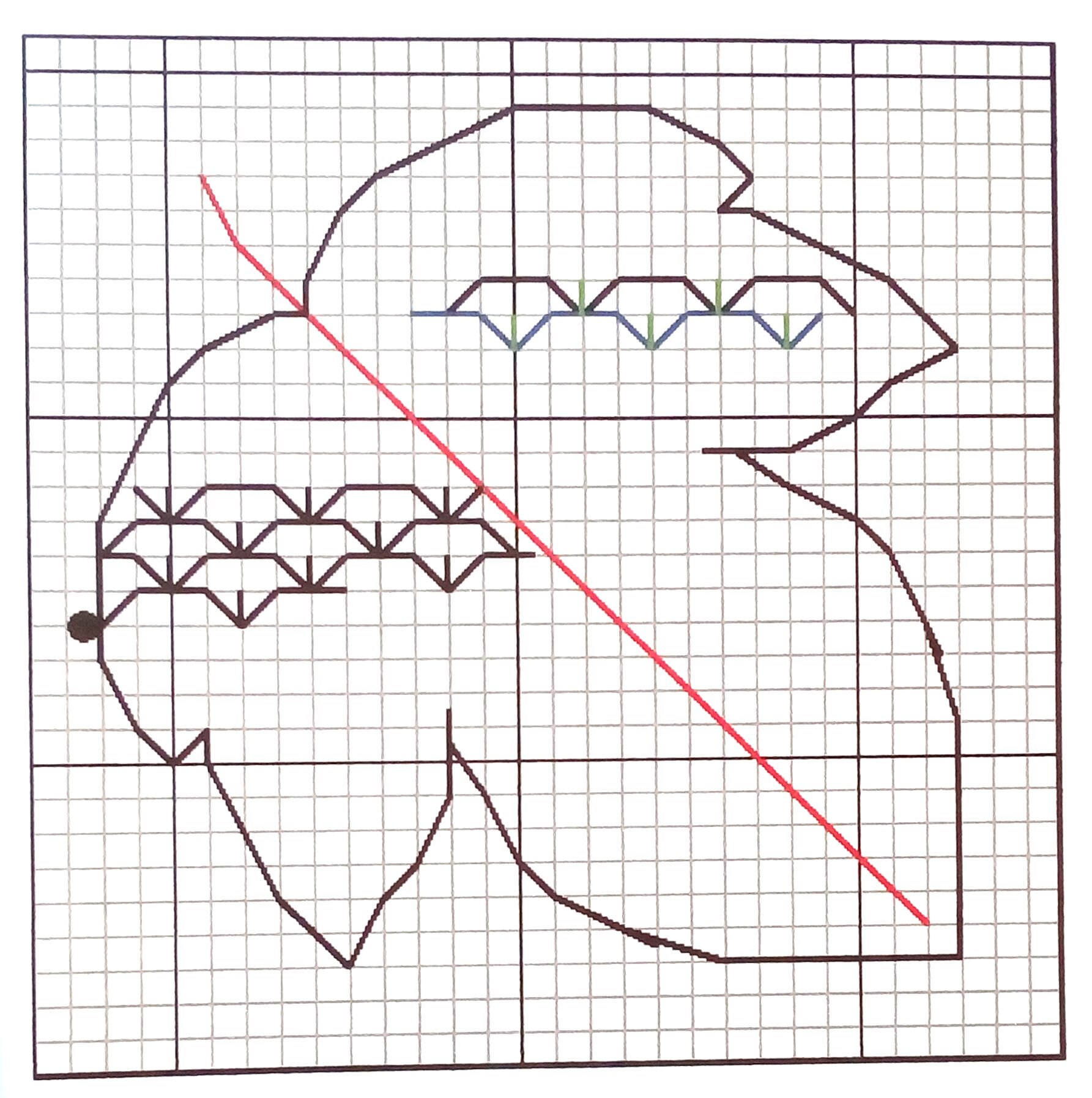 Blackwork Leaves Sampler: Rosehips Border Embroidery Pattern - Etsy