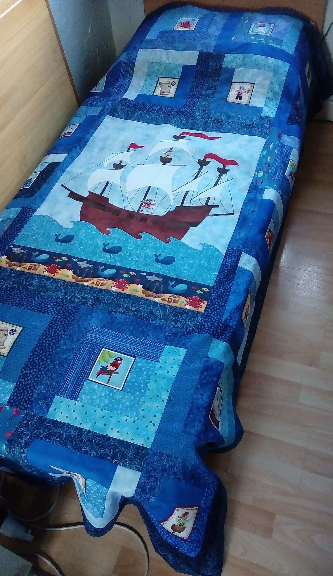Pirate Ship Quilt Step-by-step PDF Pattern - Etsy