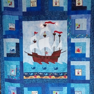Pirate Ship Quilt Step-by-step PDF Pattern - Etsy