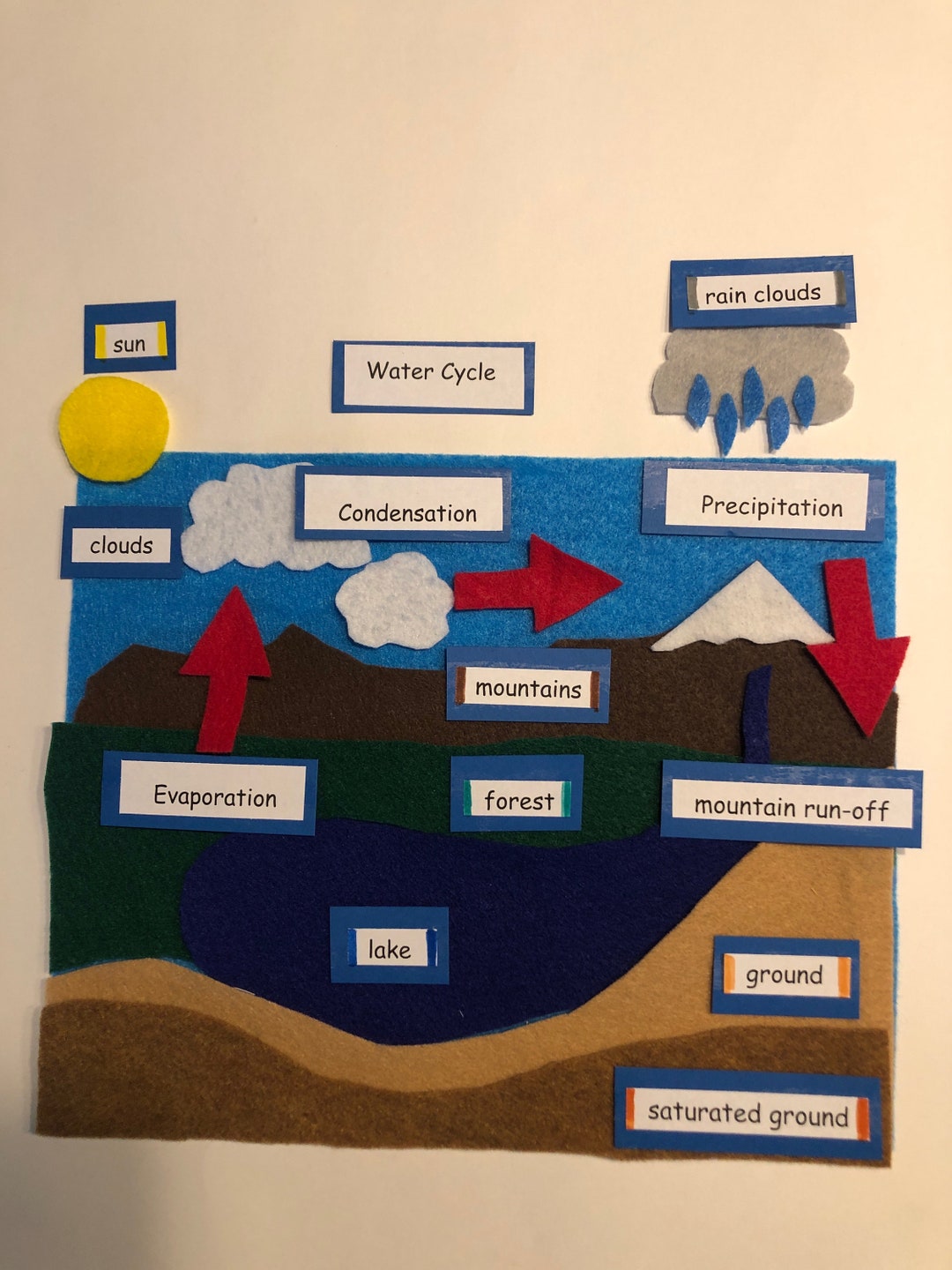 Montessori Water Cycle - Etsy