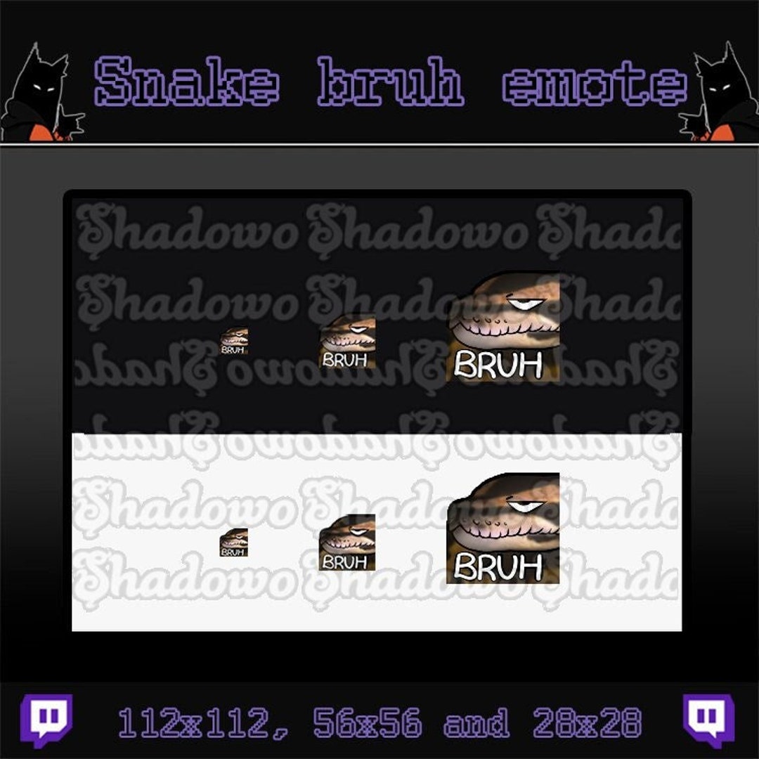 Twitch Emote 1x - Bruh Snake /twitch/discord - Etsy