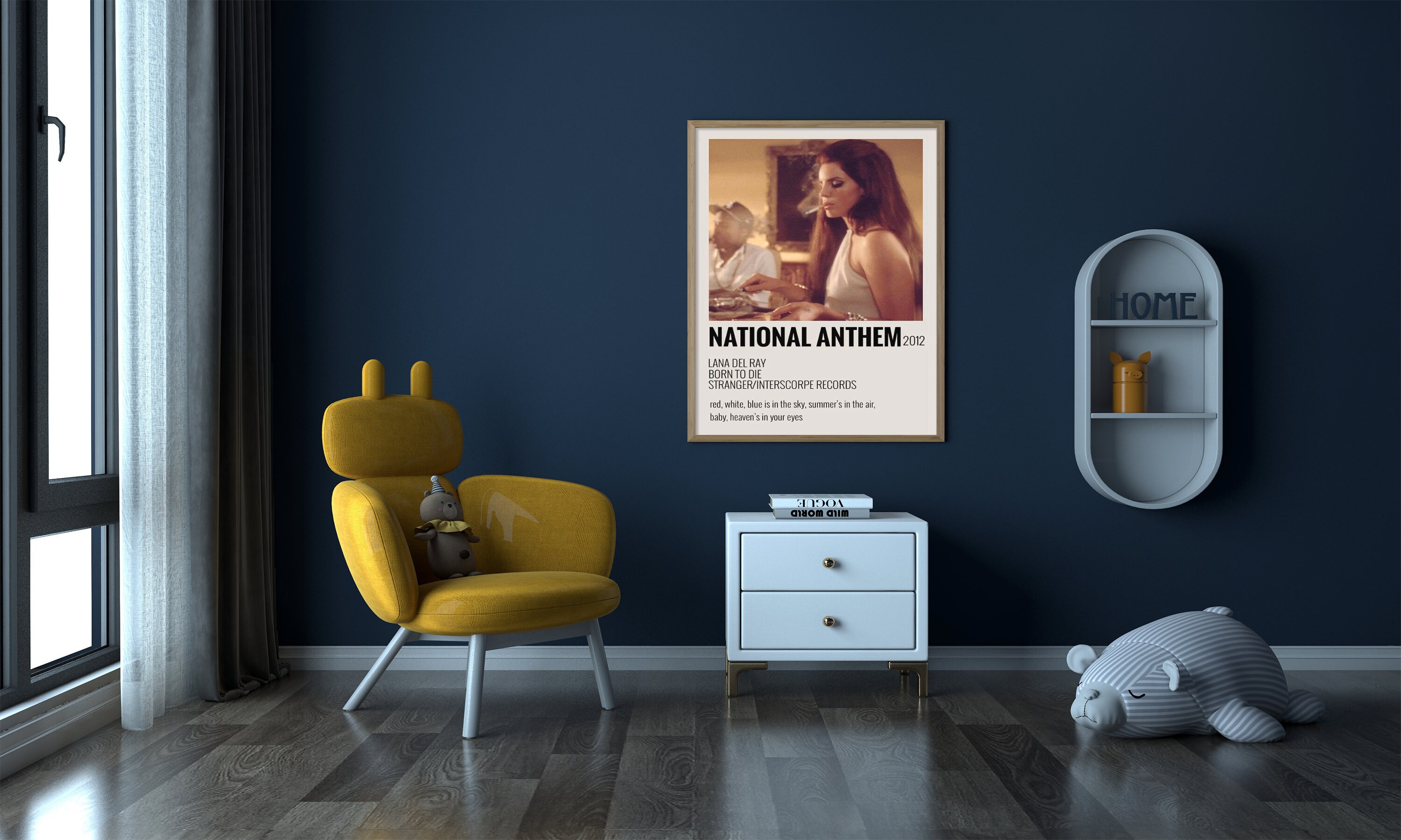 National Anthem 2002 Album Cover Poster Lana Del Rey Photo Print Lana ...