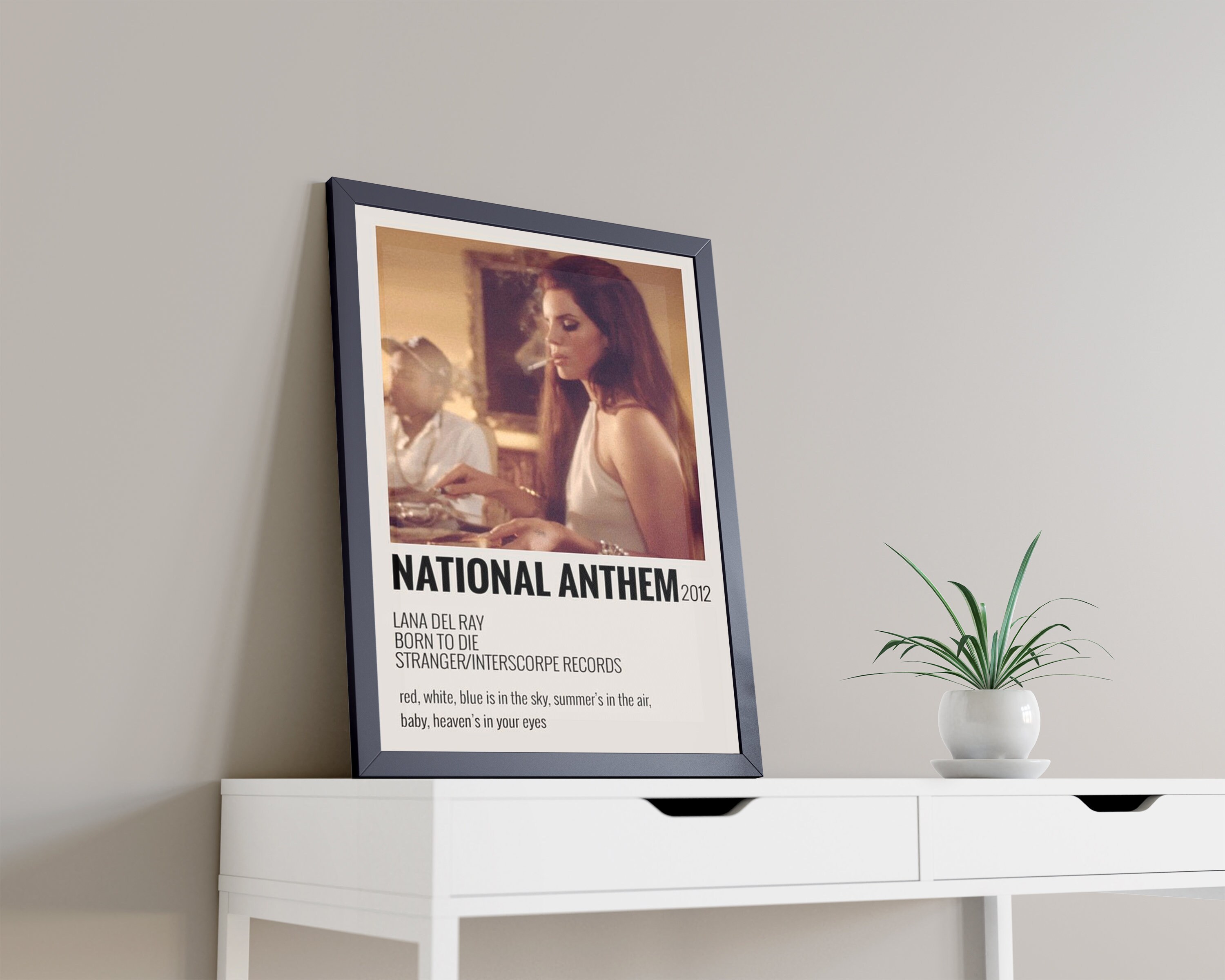 National Anthem 2002 Album Cover Poster Lana Del Rey Photo Print Lana ...