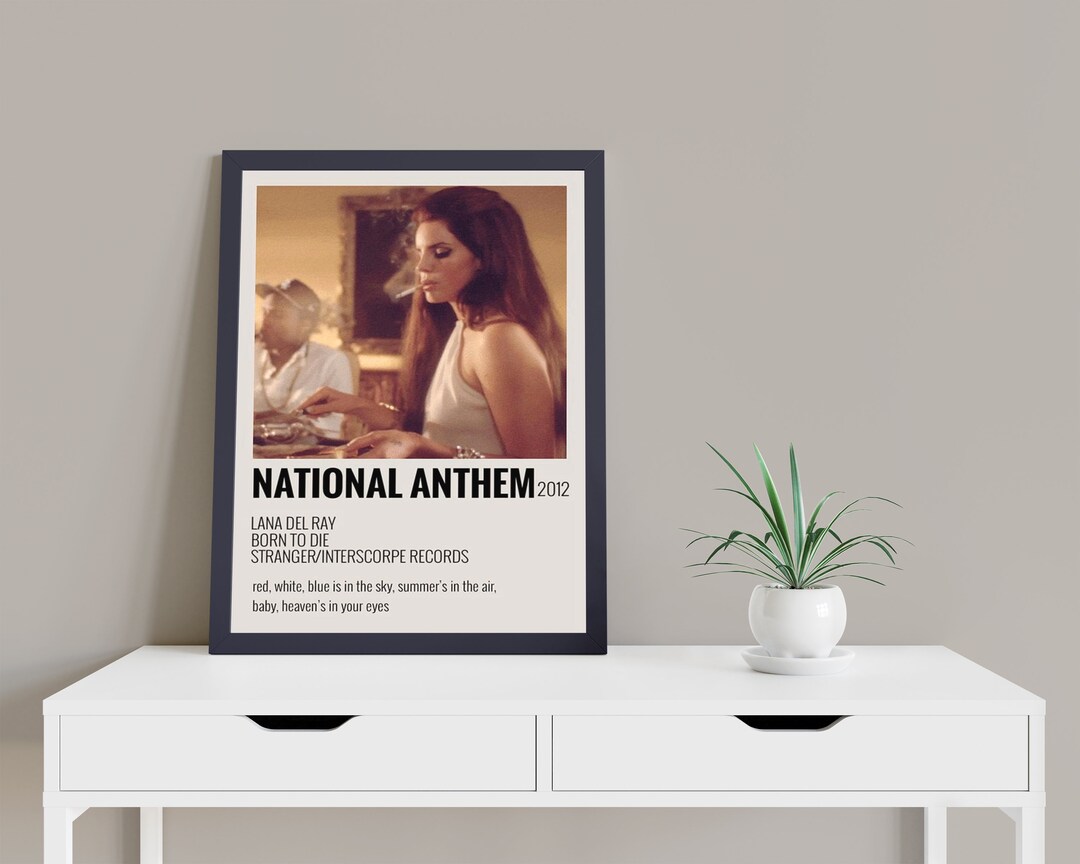 National Anthem 2002 Album Cover Poster Lana Del Rey Photo Print Lana ...