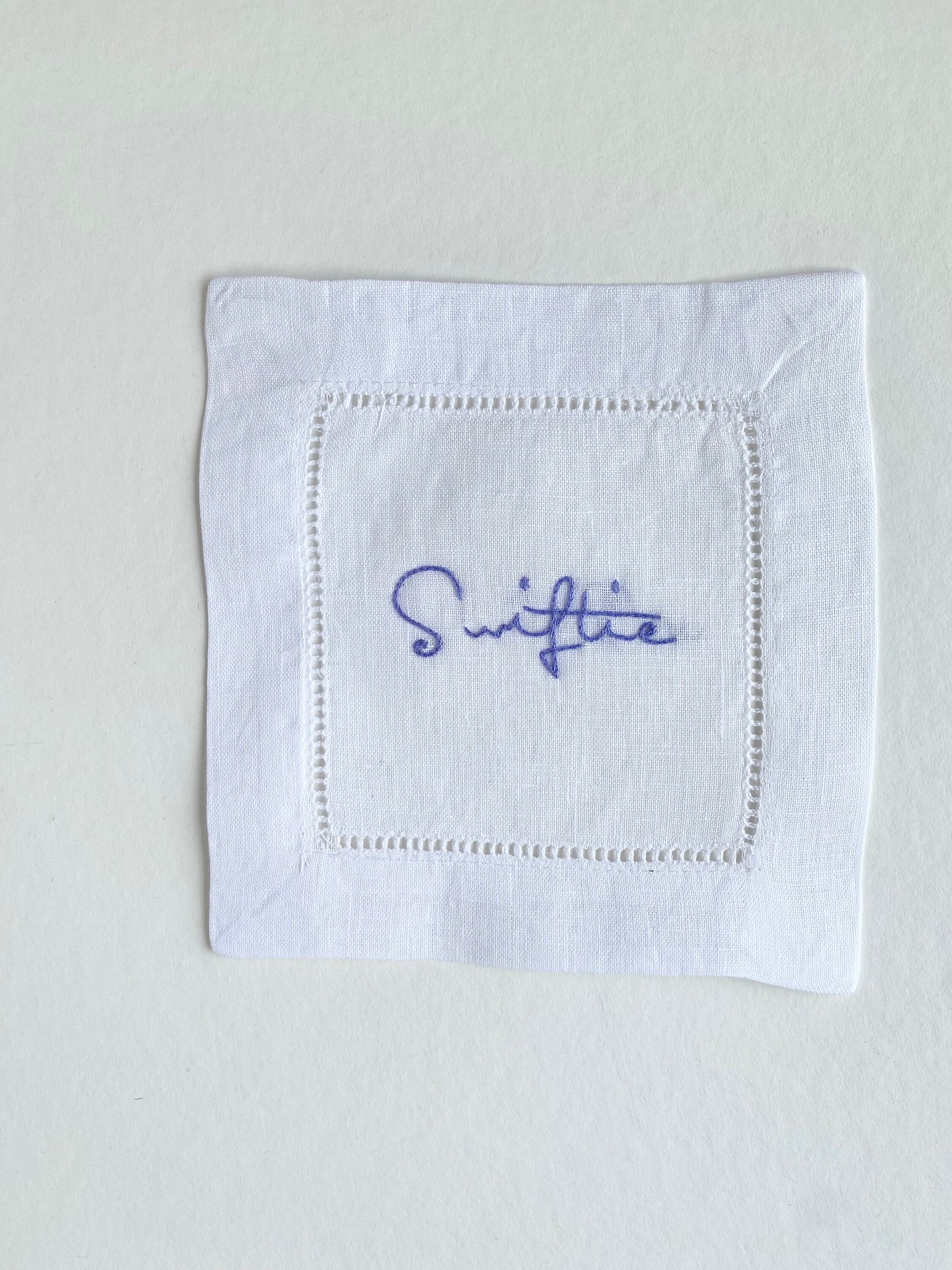 Hand Embroidered Taylor Swift Cocktail Napkins - Etsy
