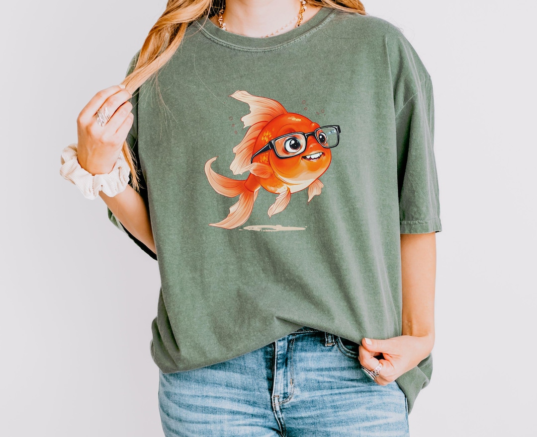 Fish Nerd T Shirt, Aquarium Nerd Shirt, Gold Fish Shirt, Ocean Sea Life ...