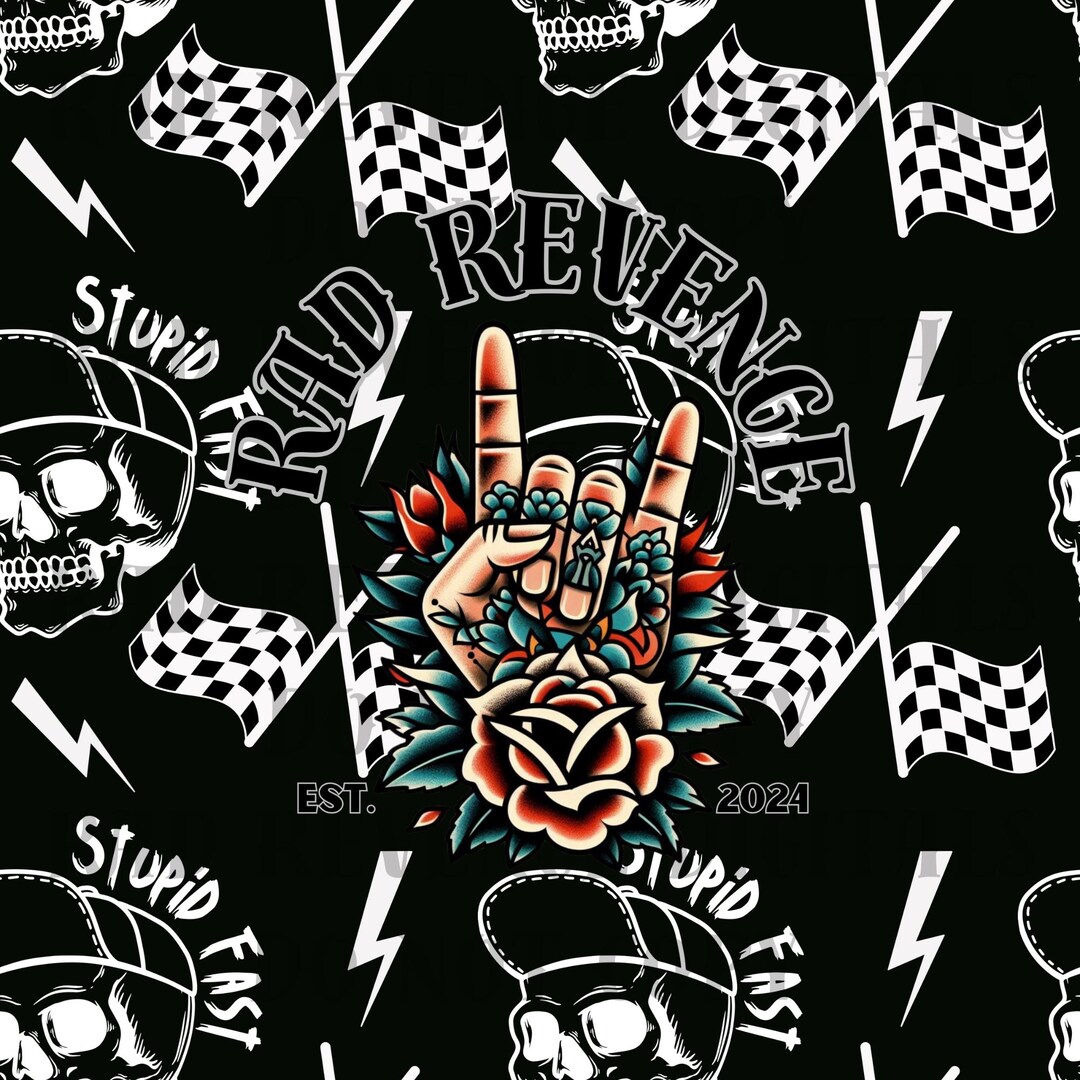 Stupid Fast Racing Dude Seamless - Etsy