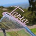 Glass Name Tags - Etsy