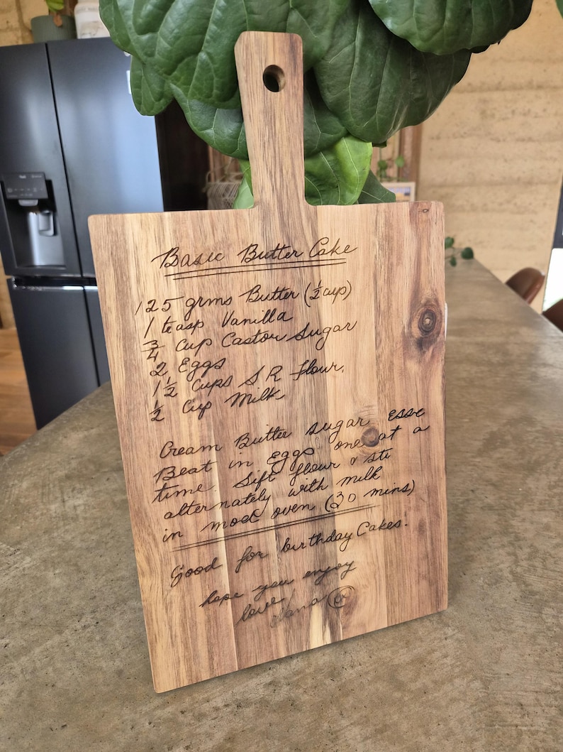 Personalized Handwritten Recipe Boards - Etsy Australia