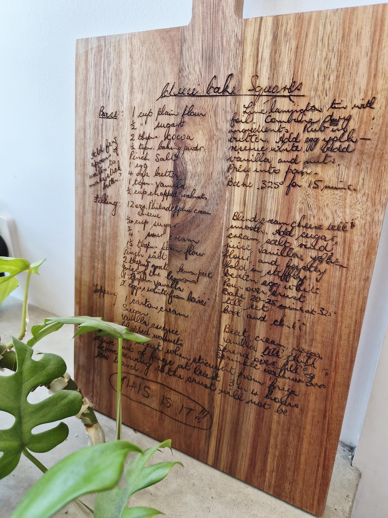 Personalized Handwritten Recipe Boards - Etsy Australia