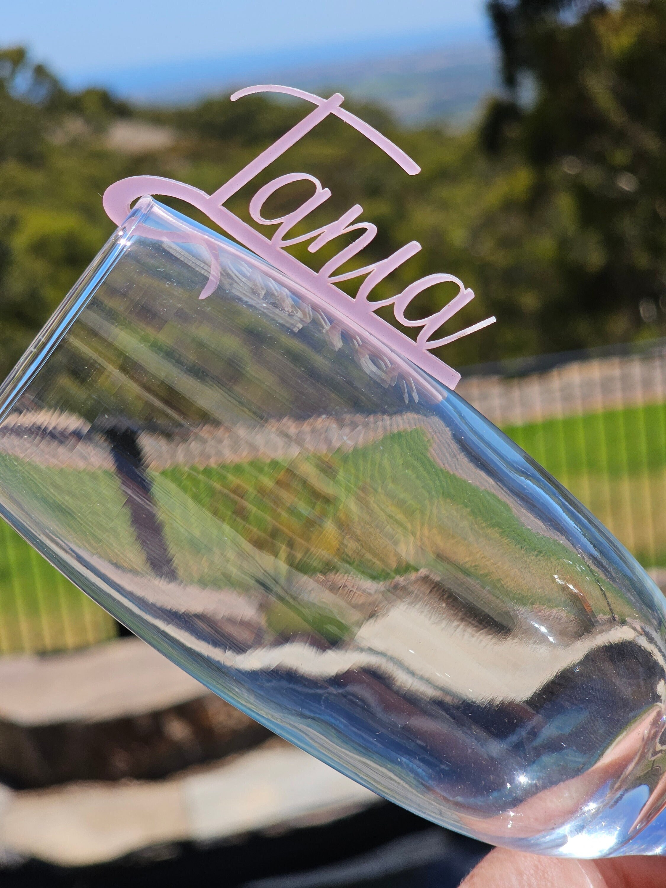 Glass Name Tags - Etsy