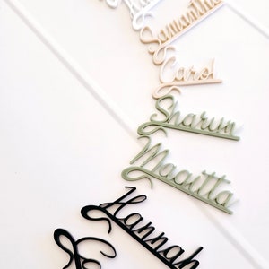 Glass Name Tags - Etsy