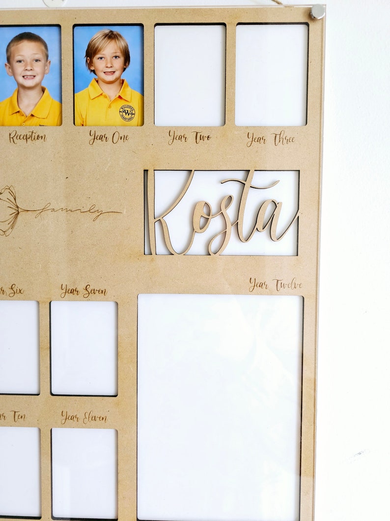 Large School Photo Frame Kindy to Year 12 Personalized Photo Frame - Etsy