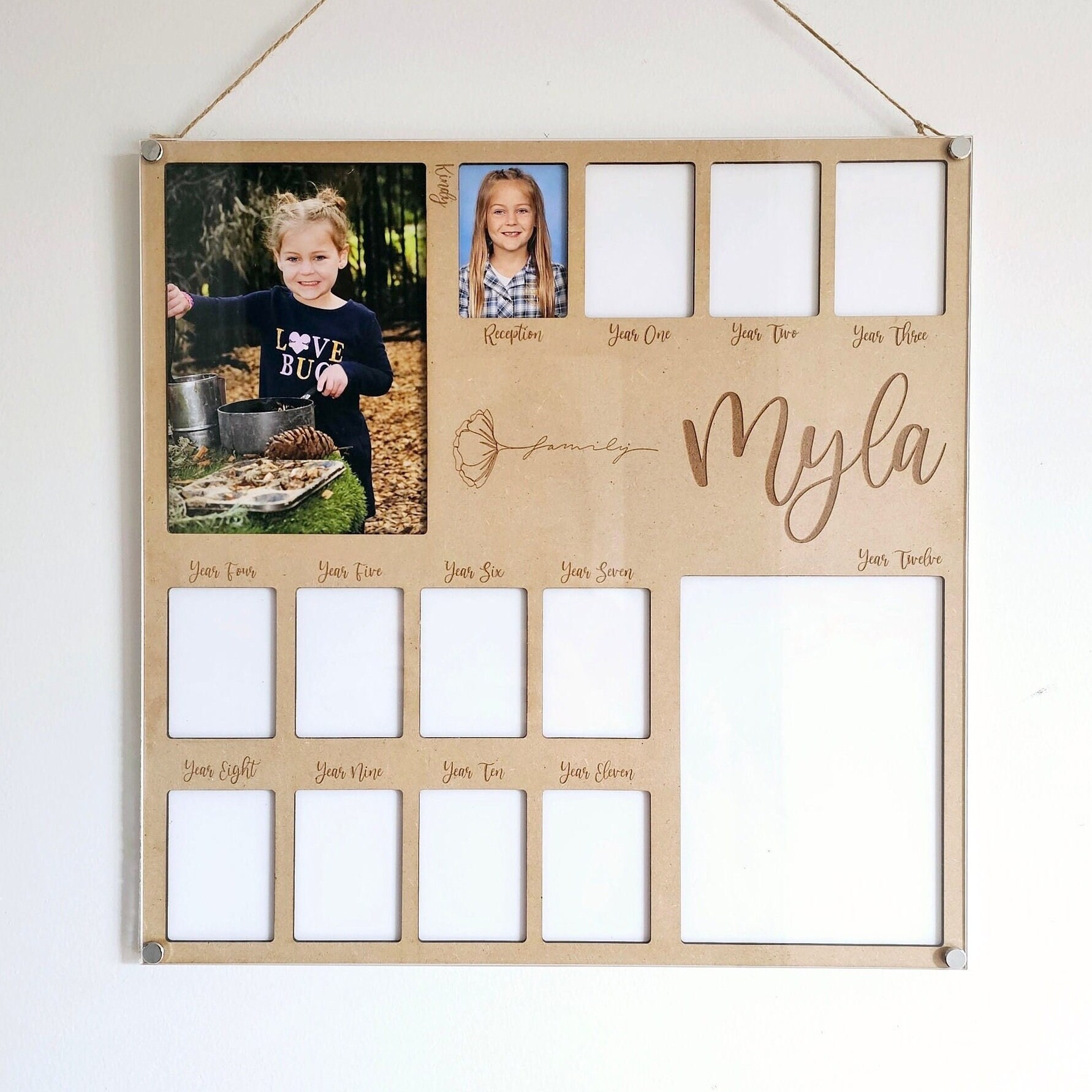 Large School Photo Frame Kindy to Year 12 Personalized Photo Frame - Etsy