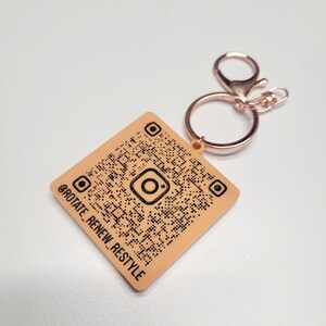 QR Code Keyrings - Etsy