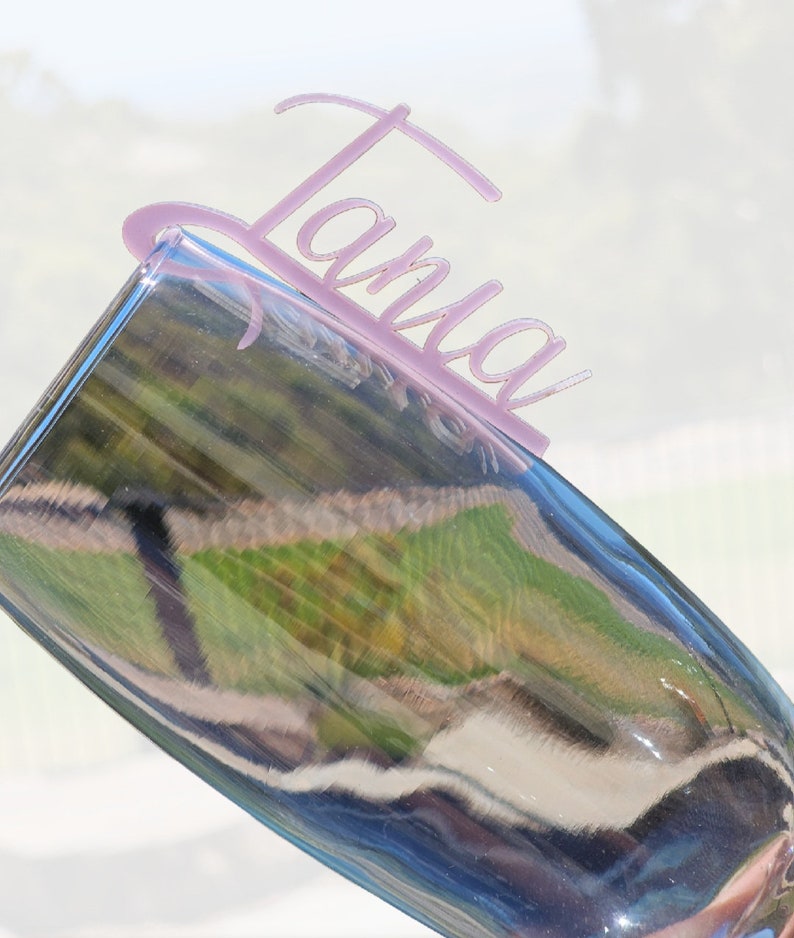 Glass Name Tags - Etsy