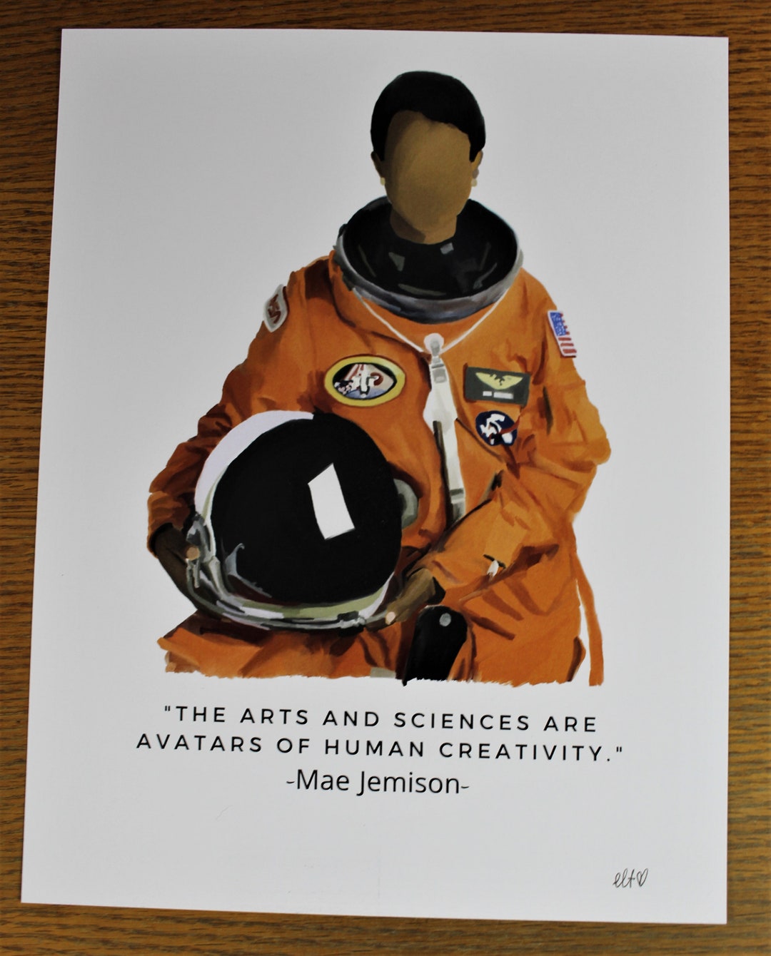Digital Portrait Print mae Jemison - Etsy