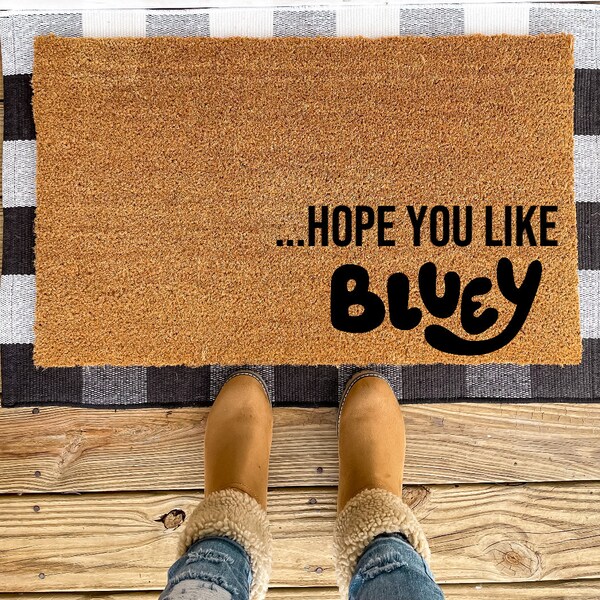 Bluey Welcome Mat - Etsy