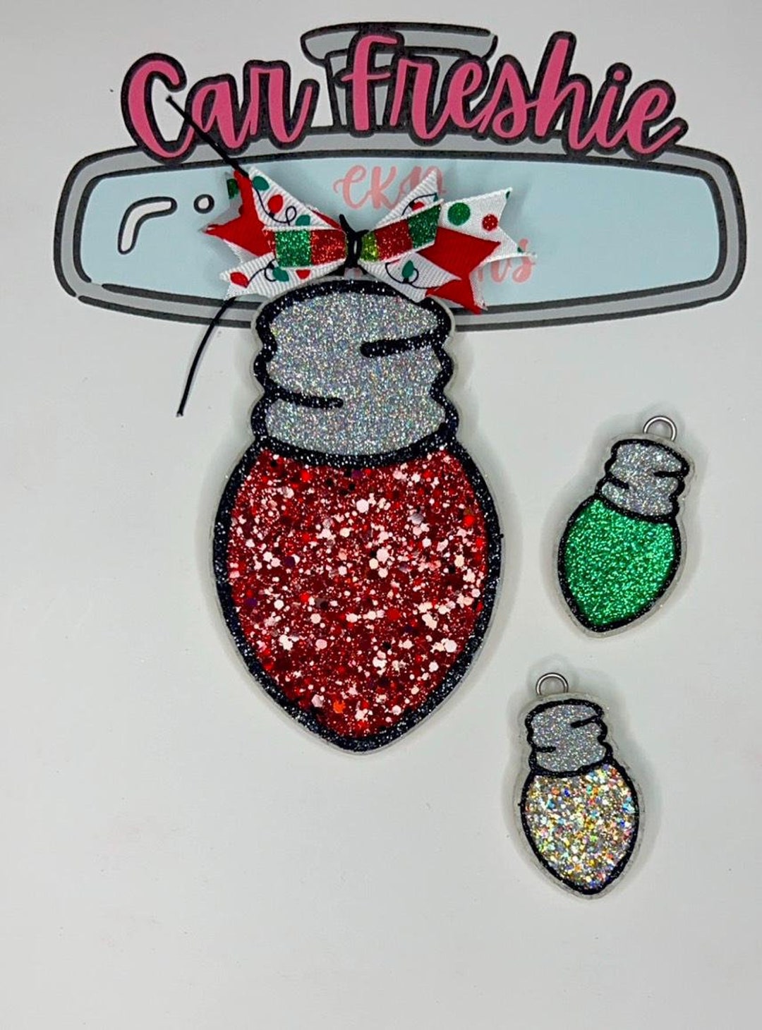 Christmas Tree Light Bulbs Freshie. Christmas Freshie Bundle. Car Air ...