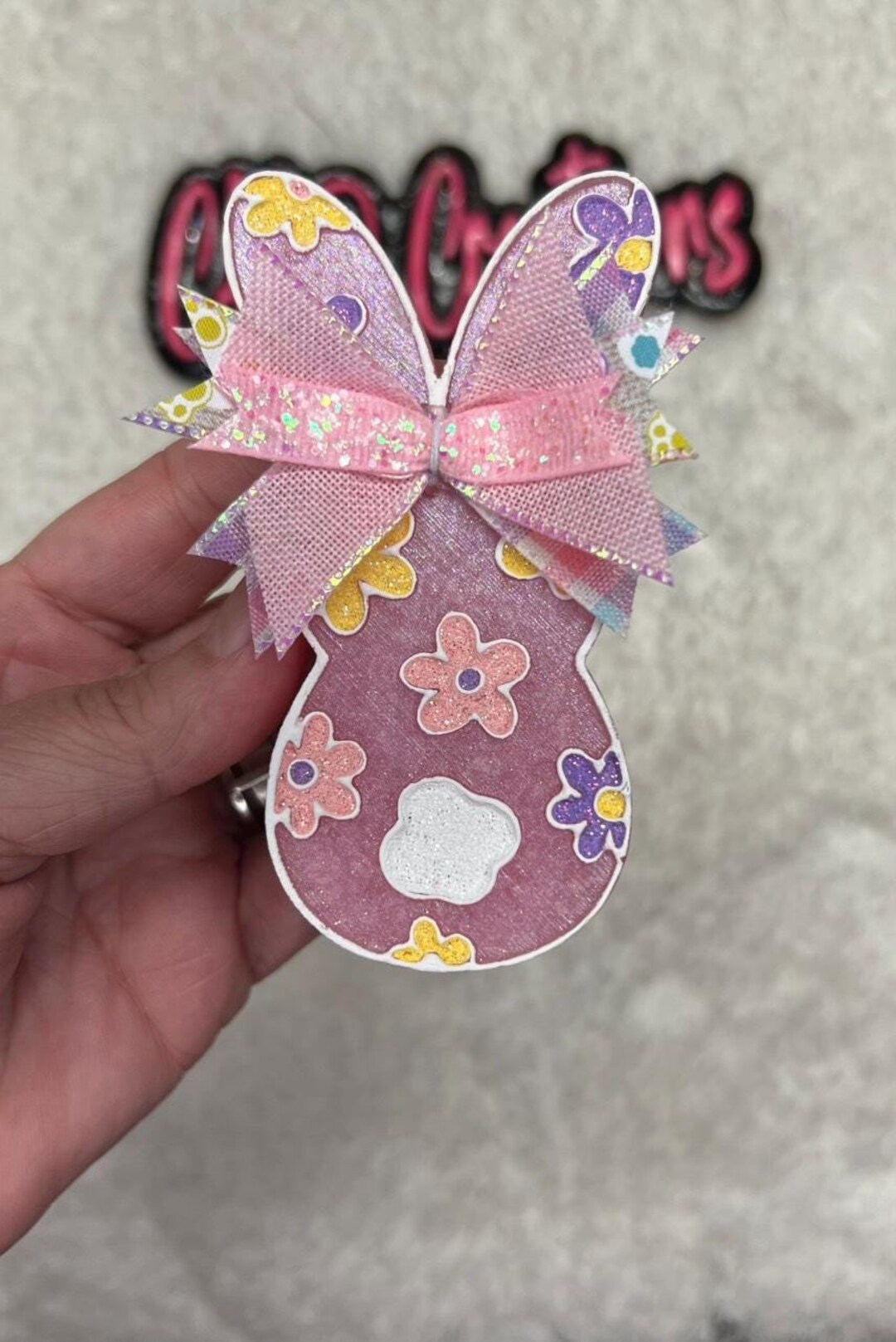 Easter Bunny With Flowers Freshie. Bunny Freshie. Easter Car Freshie ...