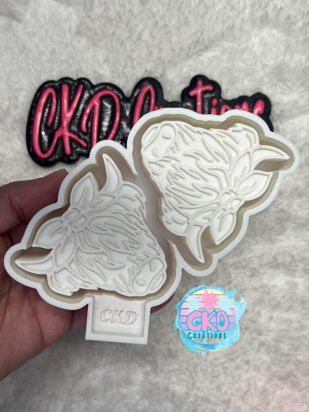 Highland Cow Vent Mold. Vent Style Mold. Silicone Vent Freshie Mold ...