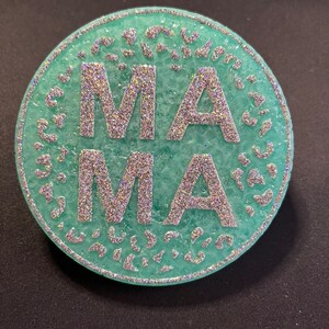 Customizable Mama Round With Cheetah Print Freshie. Mama Freshie. Car ...