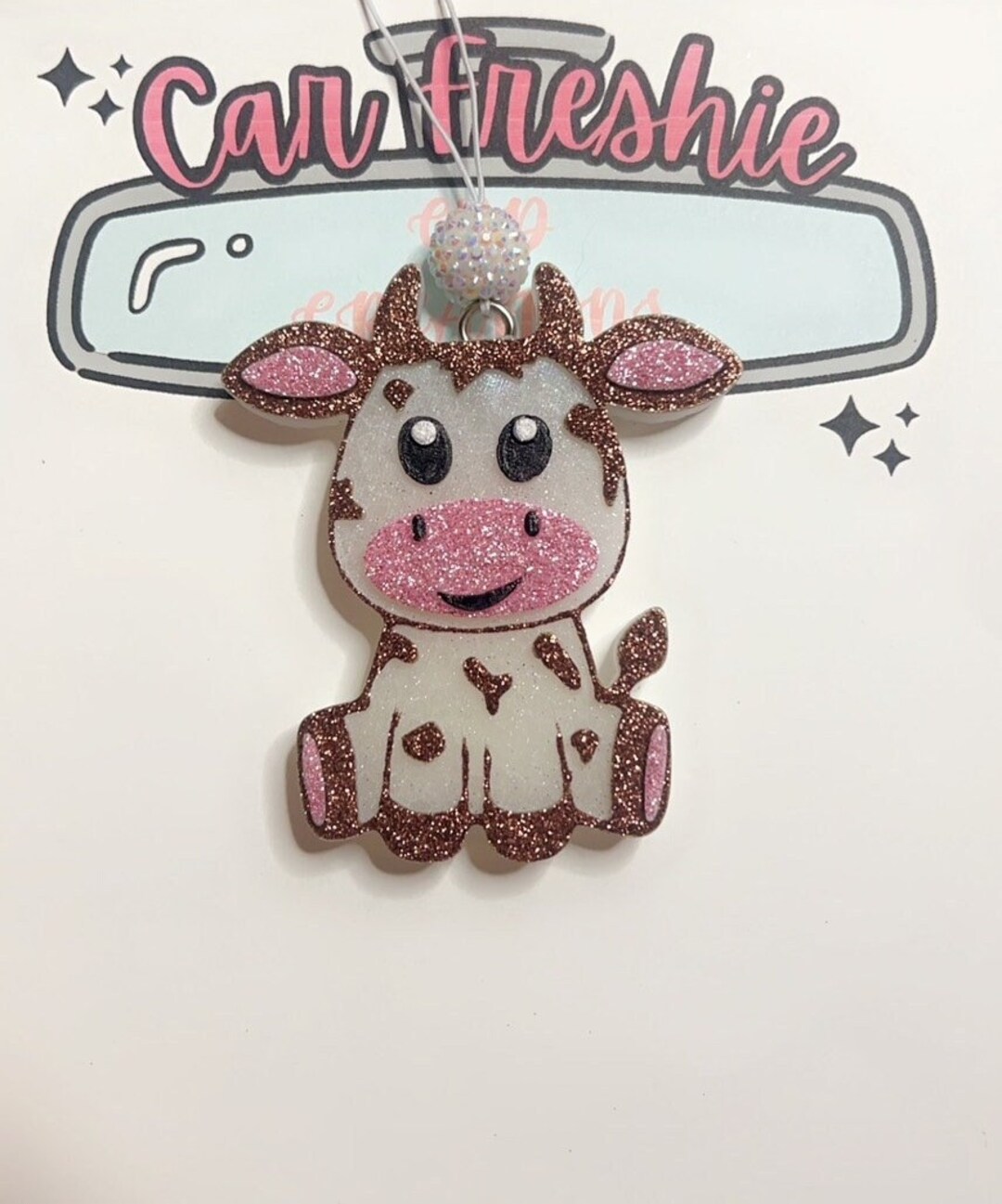Ready to Ship Sitting Moo Cow Freshie Sitting Cow Freshie, Car Freshner ...