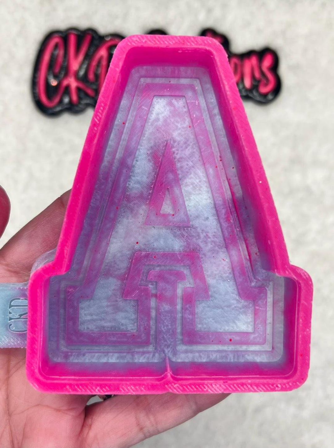 Varsity Letter Freshie Mold. A-Z Letter Mold. Letter Freshie Mold ...