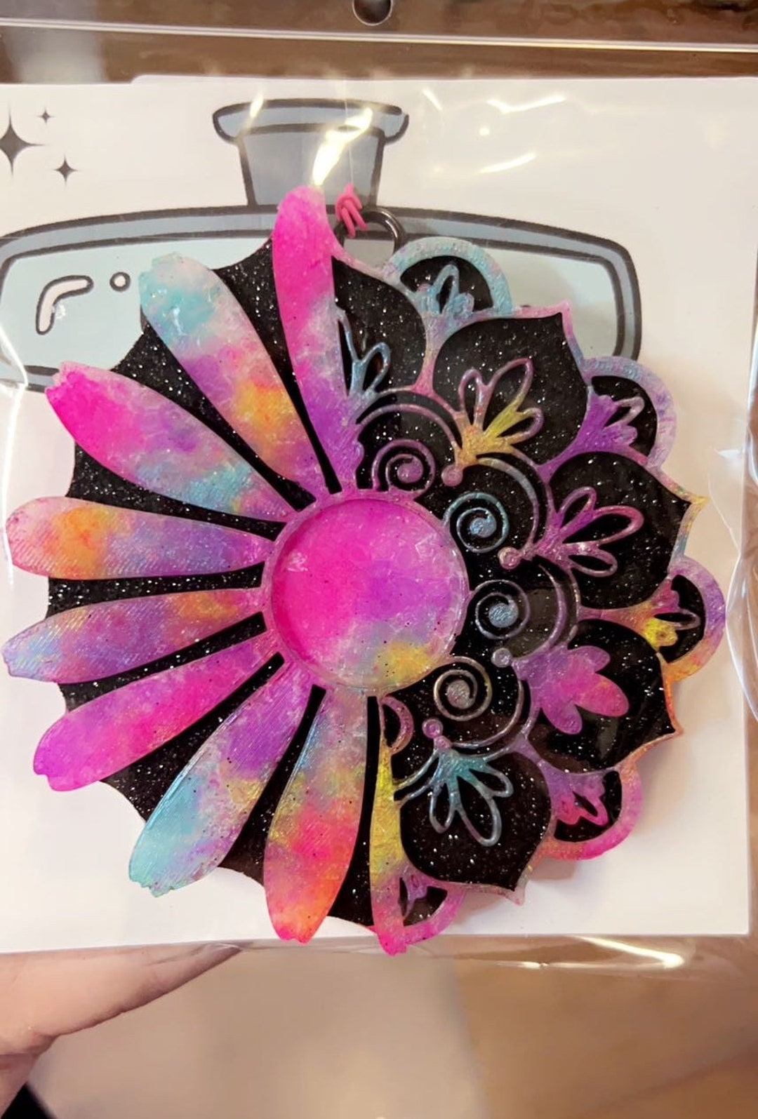 Daisy Freshie. Mandela Freshie. Paint Splatter Freshie - Etsy