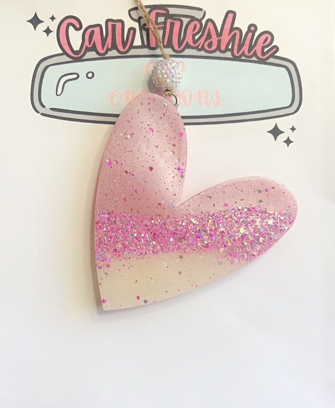Customizable Skinny Heart Freshie Valentine Freshie. Heart Car Freshner ...