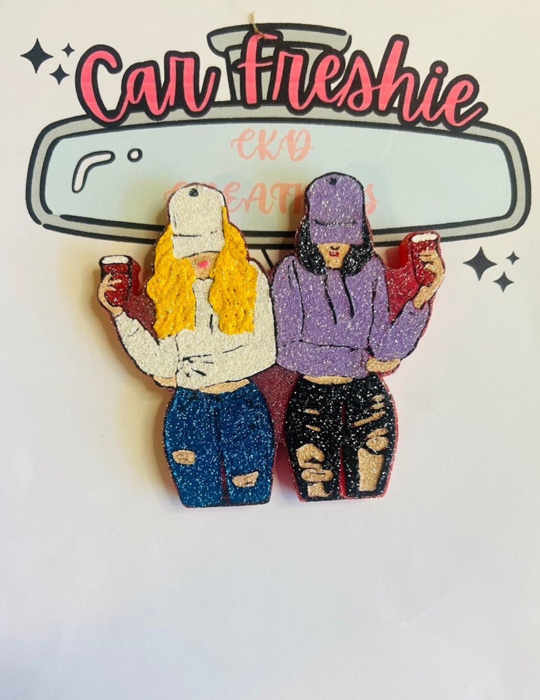 Customizable Best Friends Freshie Sisters Freshie Car Air Freshner READ ...