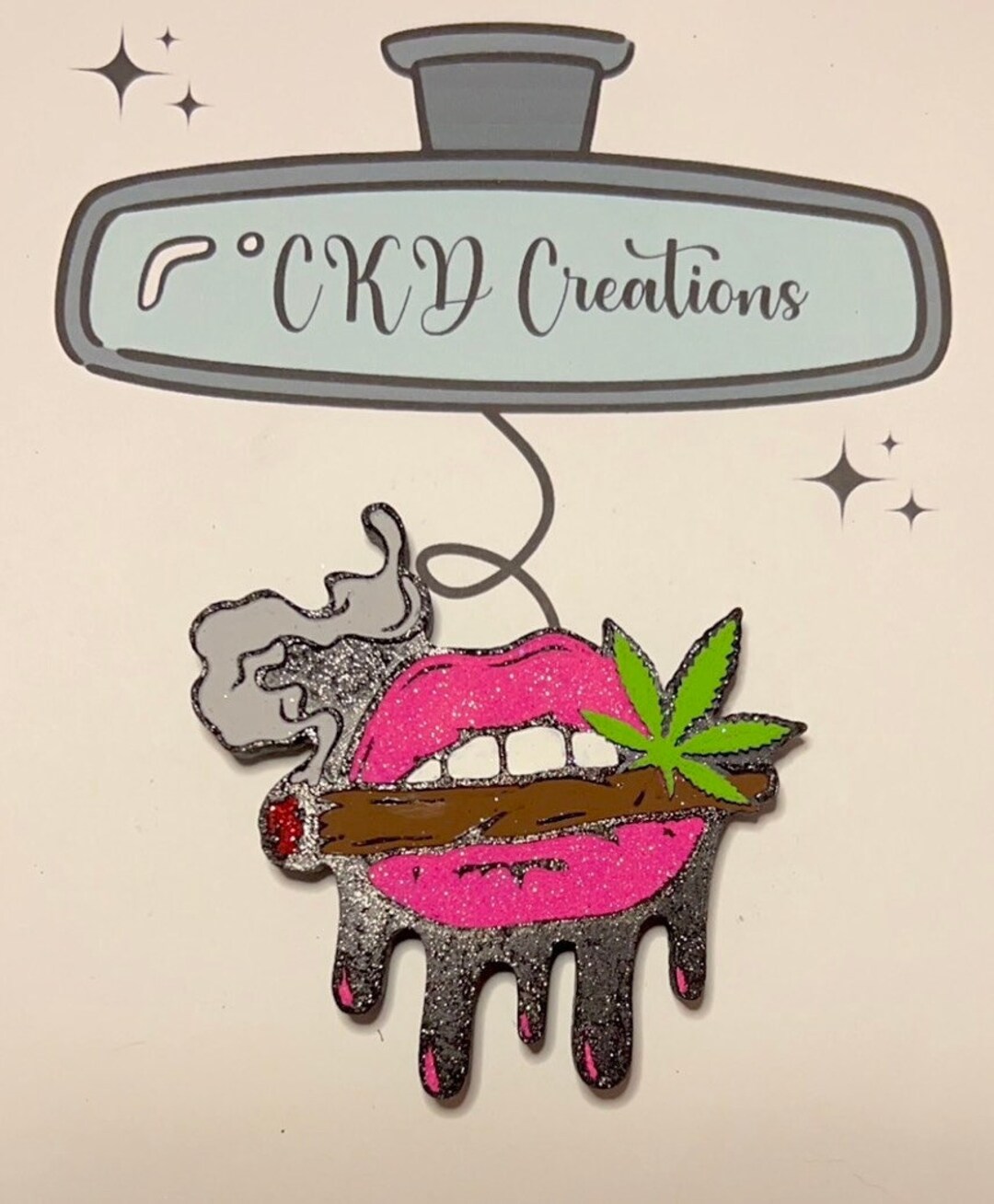 Customizable Lips Freshie Lip Freshie. Green Leaf Freshie. Car Freshner ...