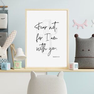Fear Not for I Am With You | Bible Verse Wall Art Printable | Christian ...