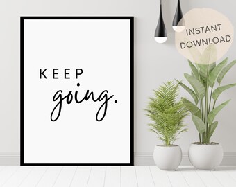 It Doesnt Get Easier Motivational Wall Art Printable for Home, Office ...