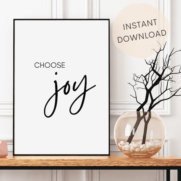 Choose Joy Sign - Etsy