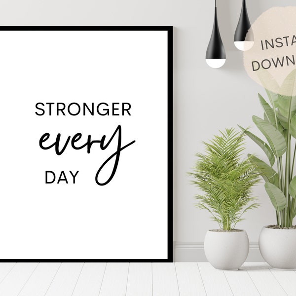 Stronger Every Day - Etsy