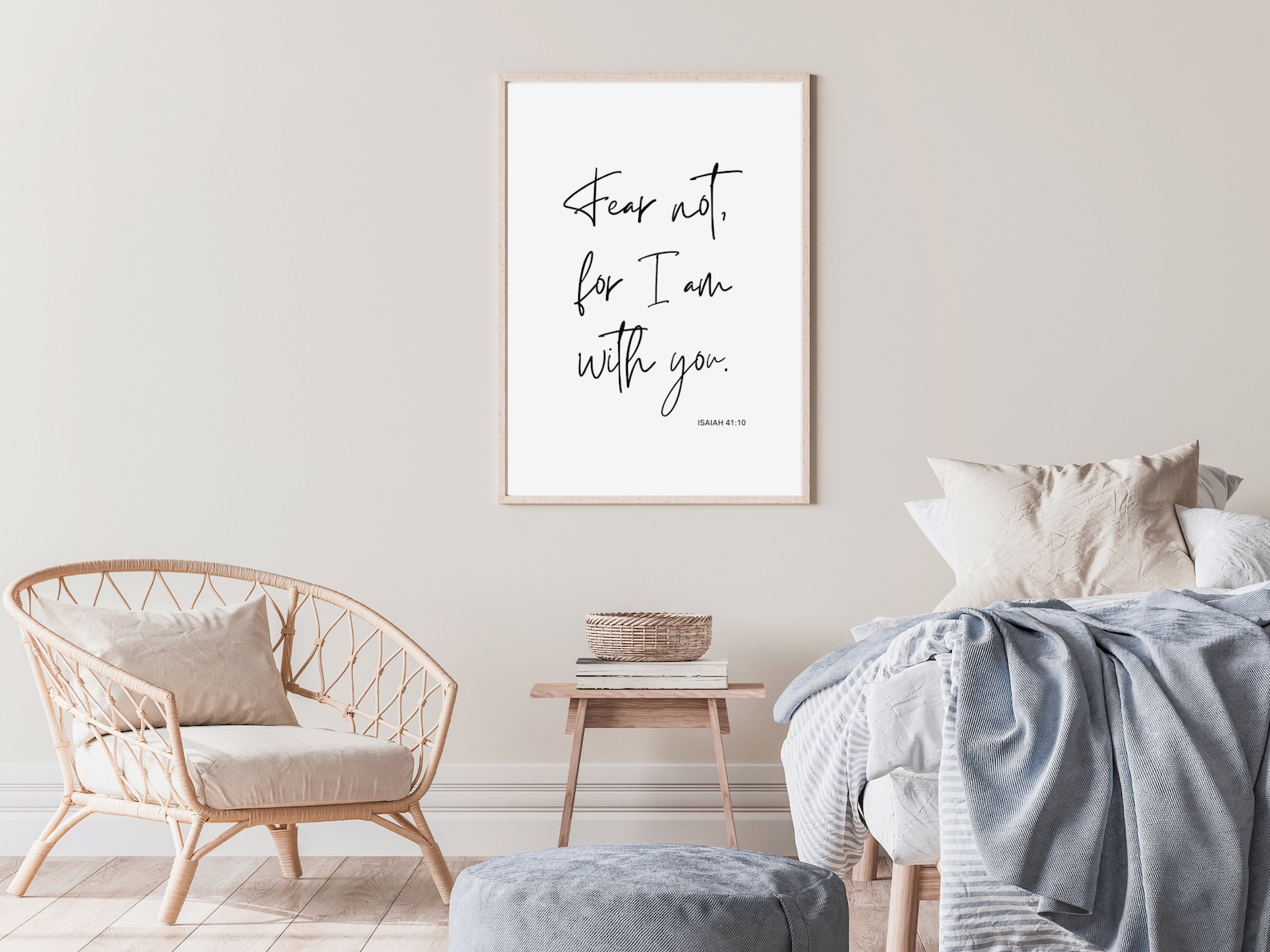 Fear Not for I Am With You Bible Verse Wall Art Printable - Etsy