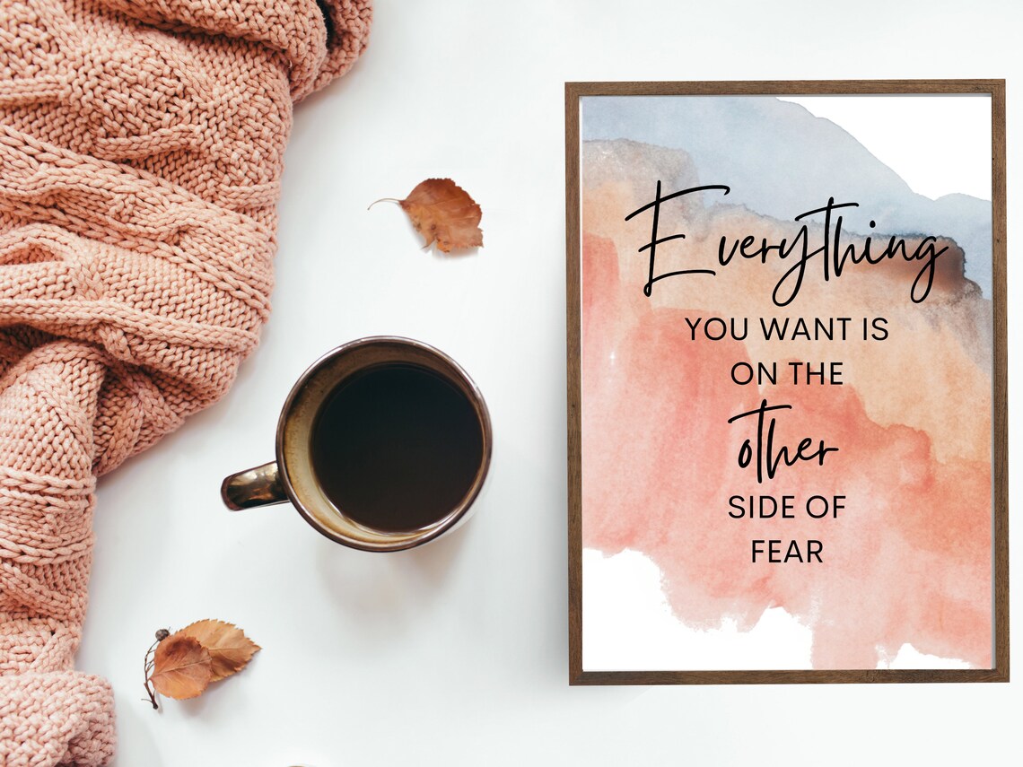Everything You Want Motivational Wall Art Printable for Home - Etsy
