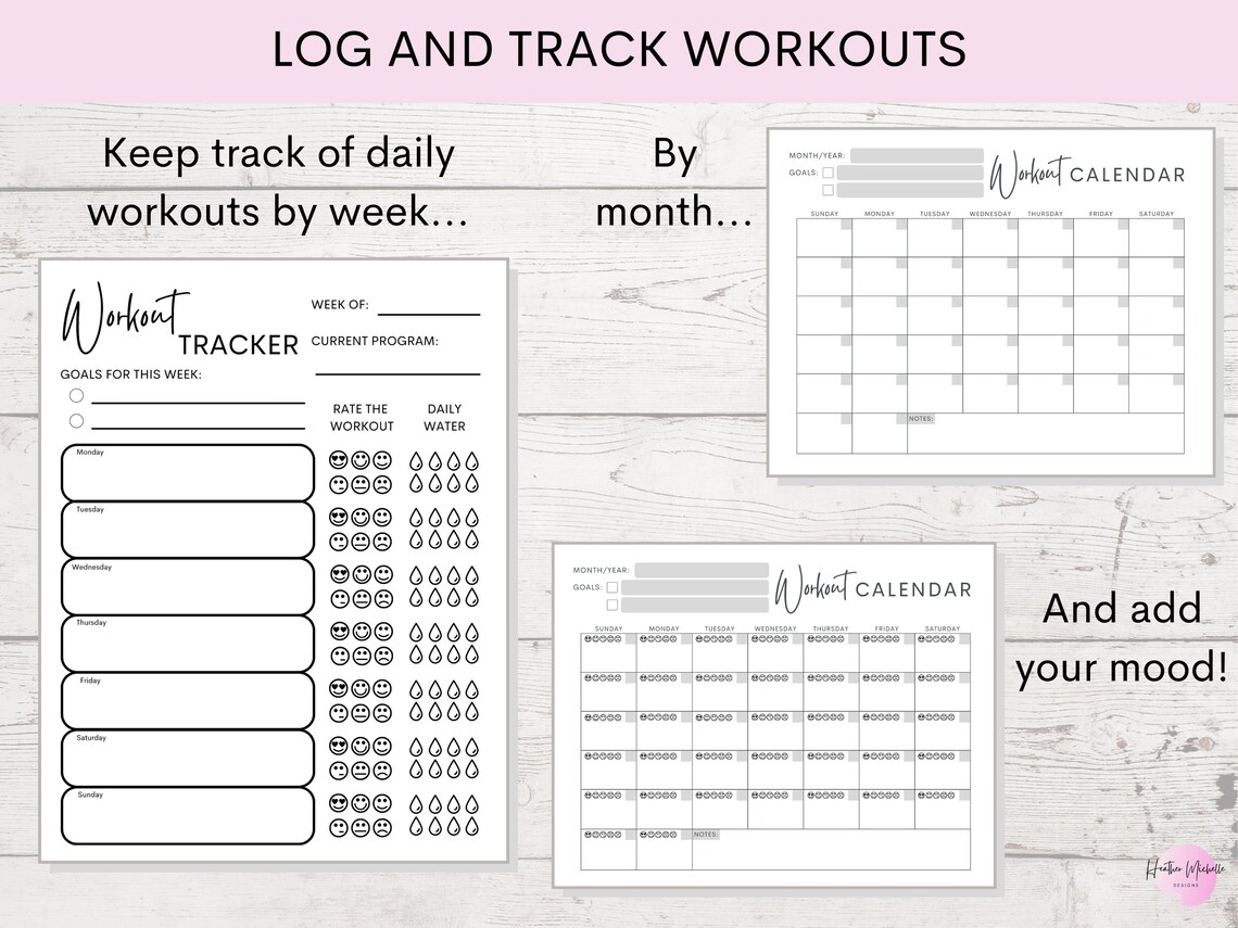 Weight Loss Journal Fitness Planner Printable PDF Available in US ...