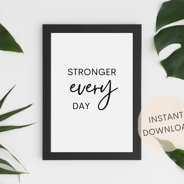Stronger Every Day - Etsy