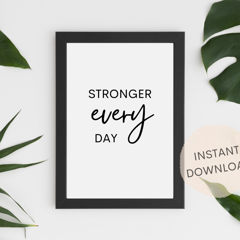 Stronger Every Day - Etsy