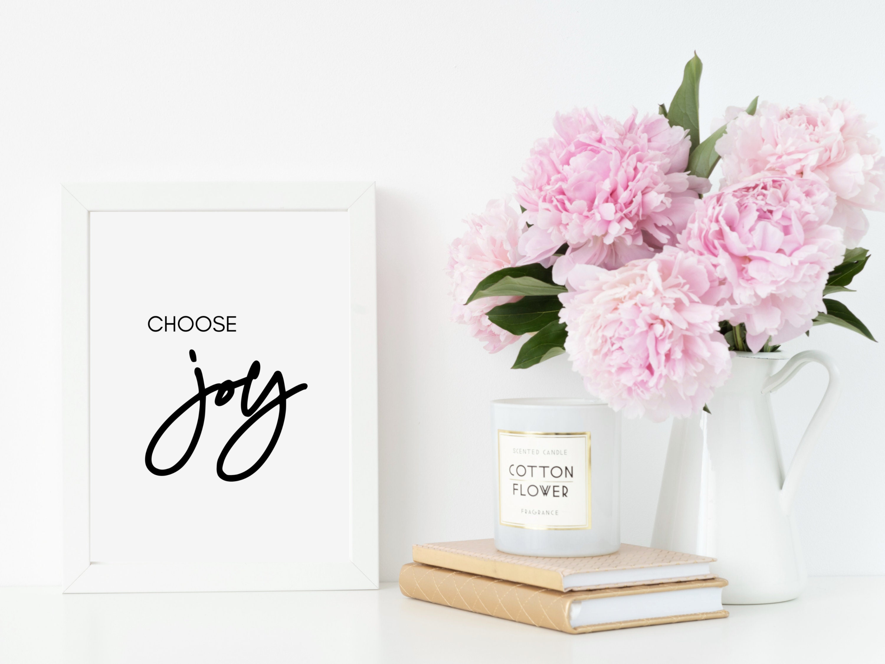 Choose Joy Wall Decor Wall Art Printable Motivational Sign ...