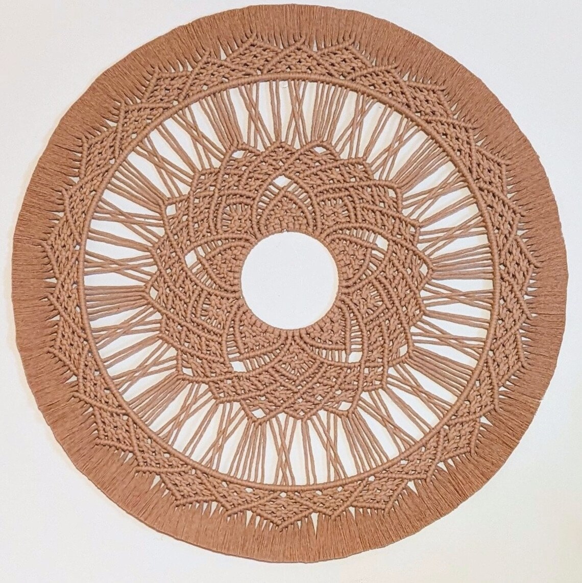 Macrame Wall Hanging Macrame Mandala Light Brown Wall Art Home Decor - Etsy